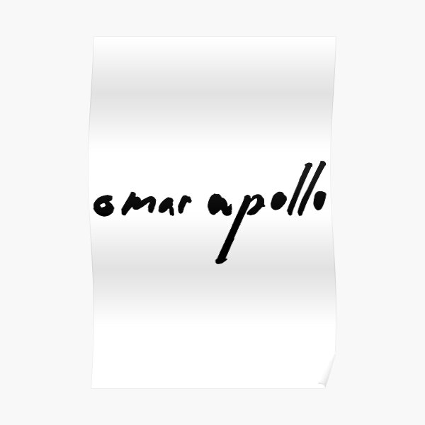 "Omar Apollo Tour Merch Omar Apollo Logo" Poster for Sale by AfafShopy ...