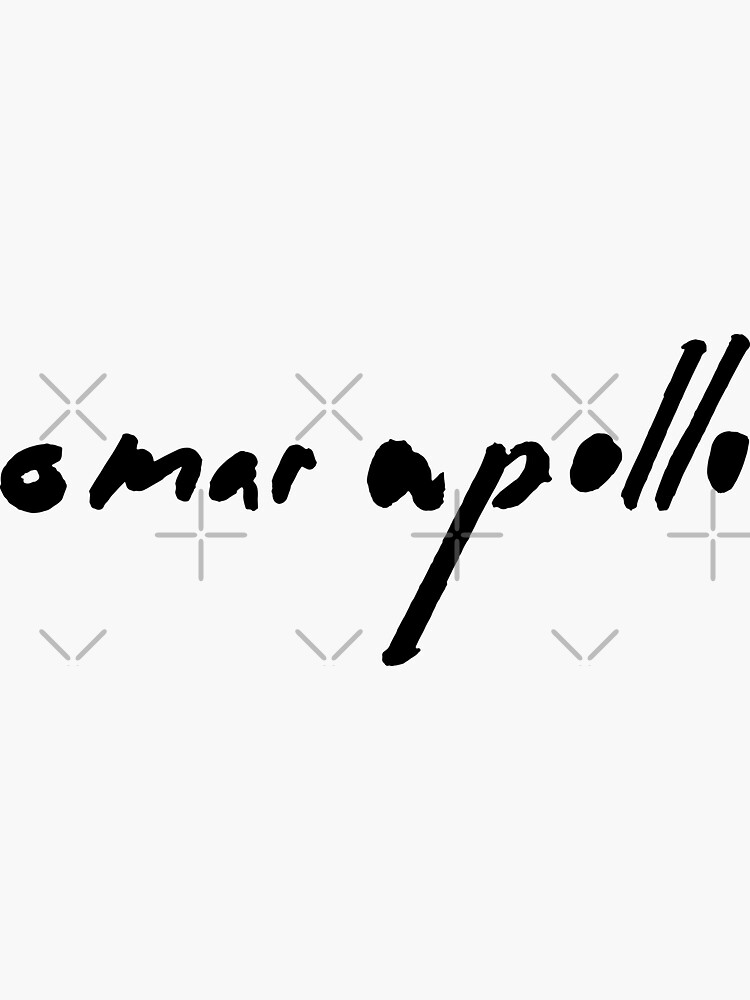 "Omar Apollo Tour Merch Omar Apollo Logo" Sticker for Sale by AfafShopy ...