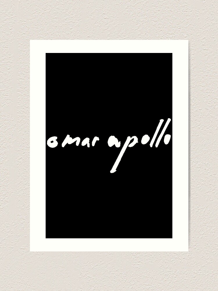 "Omar Apollo Tour Merch Omar Apollo Logo" Art Print for Sale by ...