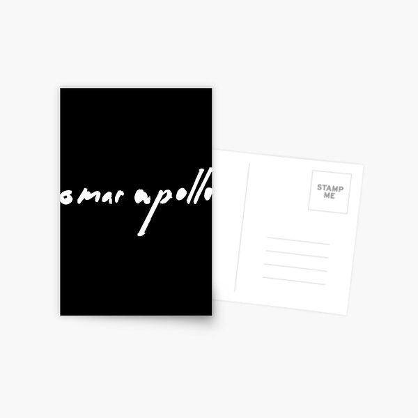 "Omar Apollo Tour Merch Omar Apollo Logo" Postcard for Sale by ...