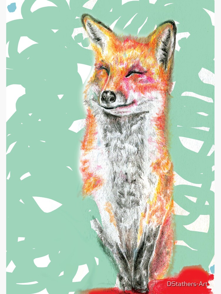 "Pastel Fox" Sticker for Sale by DStathers-Art | Redbubble