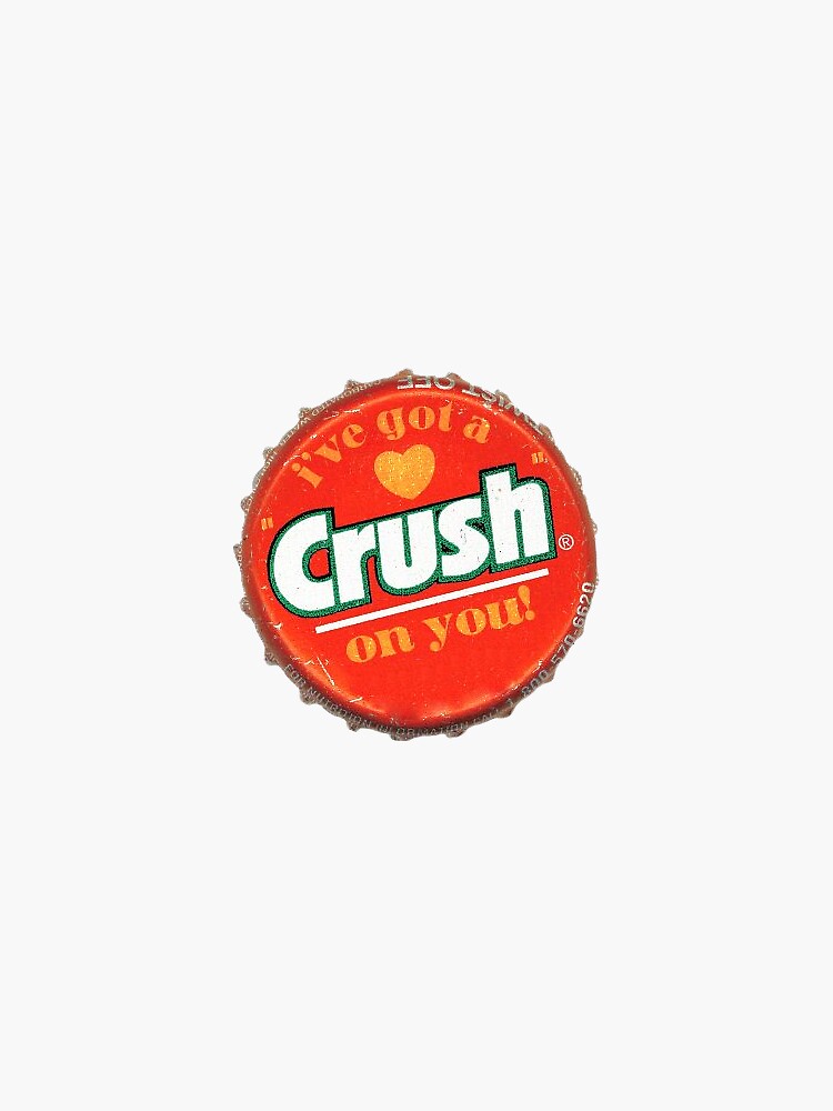 "crush bottle cap sticker" Sticker for Sale by saturnirl | Redbubble