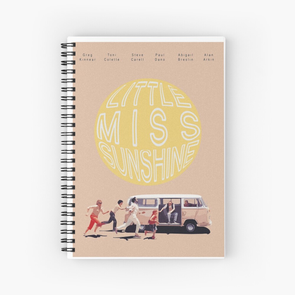 "Little Miss Sunshine Retro Movie Print" Spiral Notebook for Sale by ...