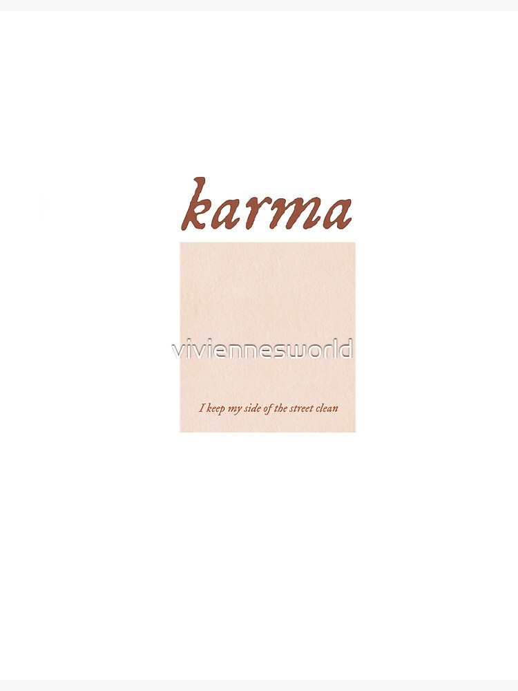 "karma lyric color palette / graphic design" Poster for Sale by ...