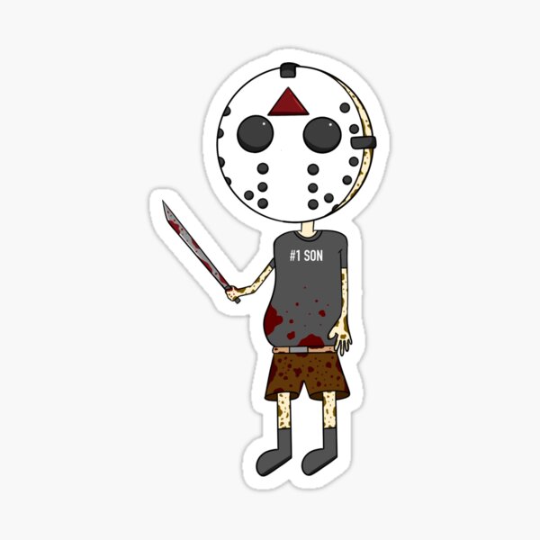 "Jason #1 Son" Sticker for Sale by Manstrations | Redbubble