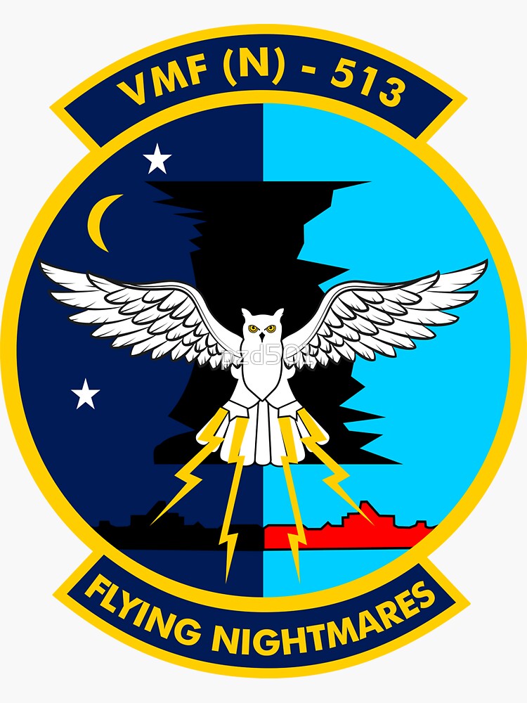 "VMF (N) - 513 Flying Nightmares USMC Attack Squadron - Clean Style ...
