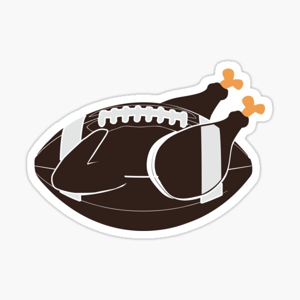 "Turkey Lover Funny Thanksgiving American Football " Sticker for Sale ...
