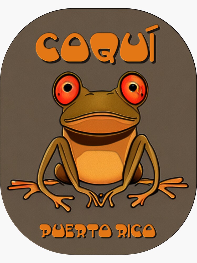 "Coqui Puerto Rico" Sticker by webjmf | Redbubble