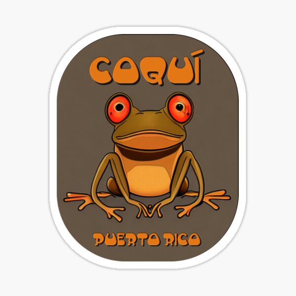 "Coqui Puerto Rico" Sticker for Sale by webjmf | Redbubble