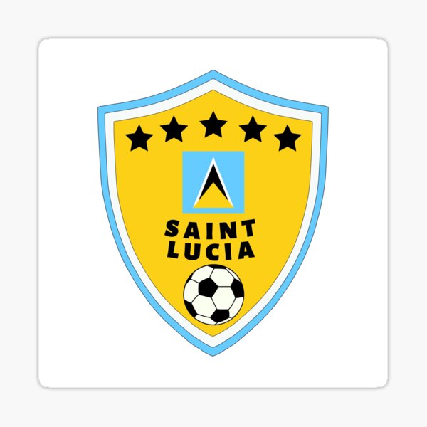 "Saint Lucia Football Team" Sticker for Sale by Footballunite | Redbubble
