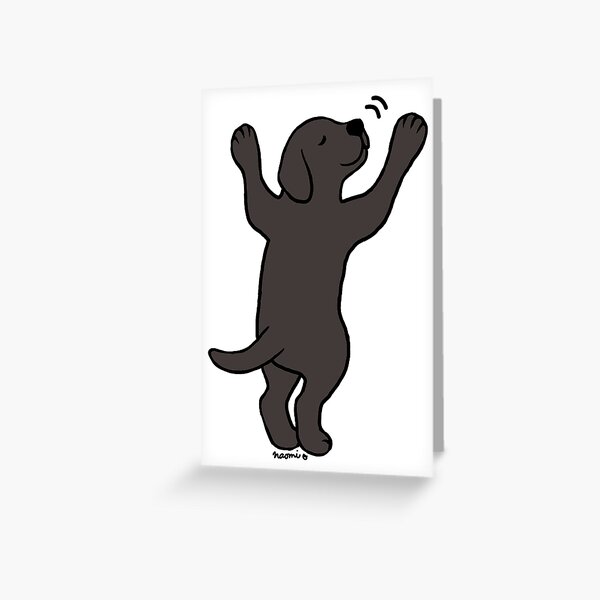 "Black Labrador Puppy Hug" Greeting Card by HappyLabradors | Redbubble