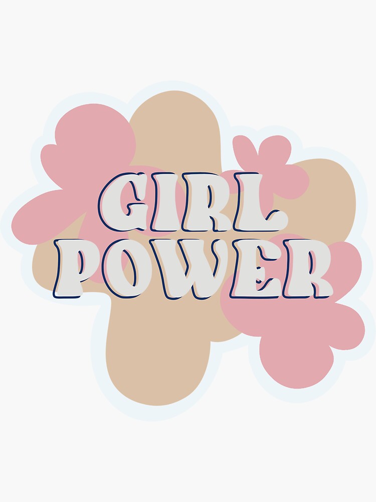 "girl power sticker" Sticker for Sale by Fineandsunny | Redbubble