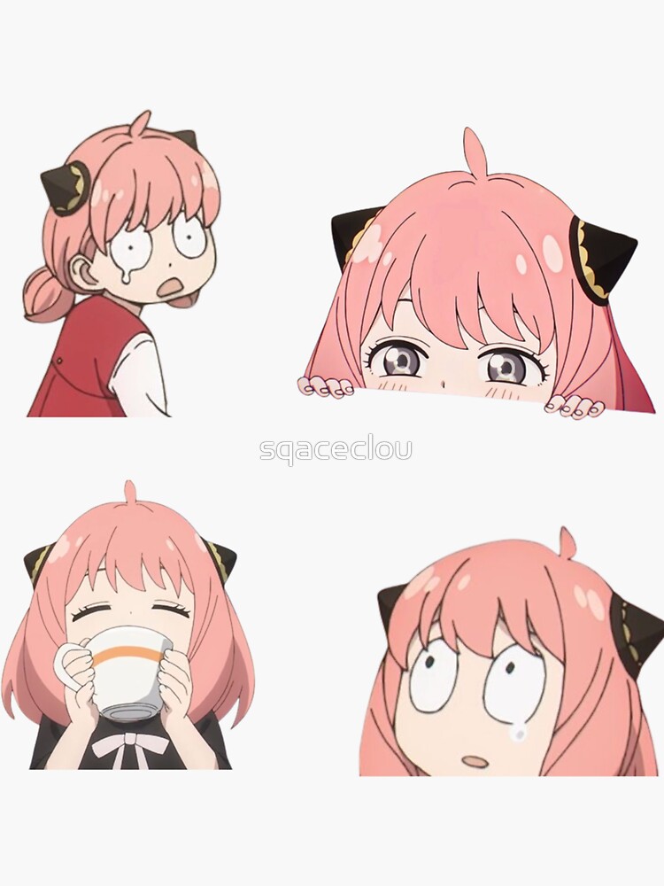 "Spy x Family Anya Pack " Sticker for Sale by sqaceclou | Redbubble