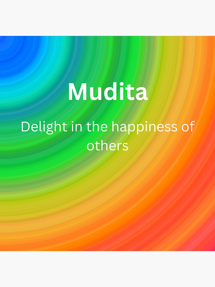 "mudita" Sticker for Sale by jackiandanne | Redbubble