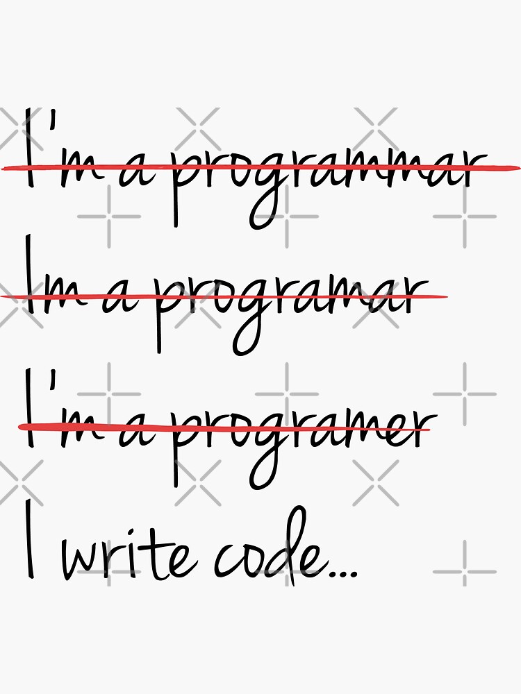 "I Write Code - Funny Programming Jokes - Light Color" Sticker by ...