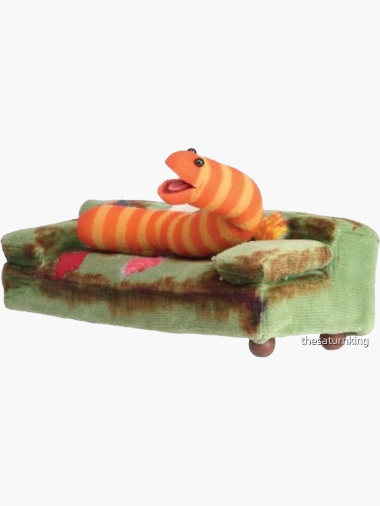 "Slimey worm" Sticker for Sale by thesaturnking | Redbubble