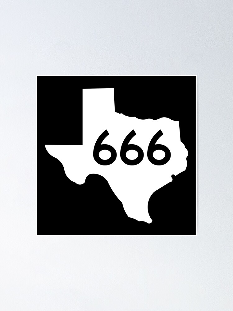Póster «Señal de tráfico agrícola de Texas - FM 666» de witchcraftlab ...