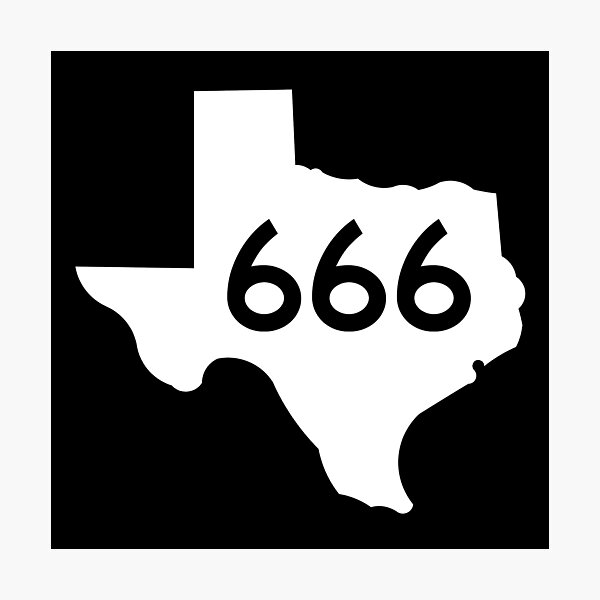 Lámina fotográfica «Señal de tráfico agrícola de Texas - FM 666» de ...