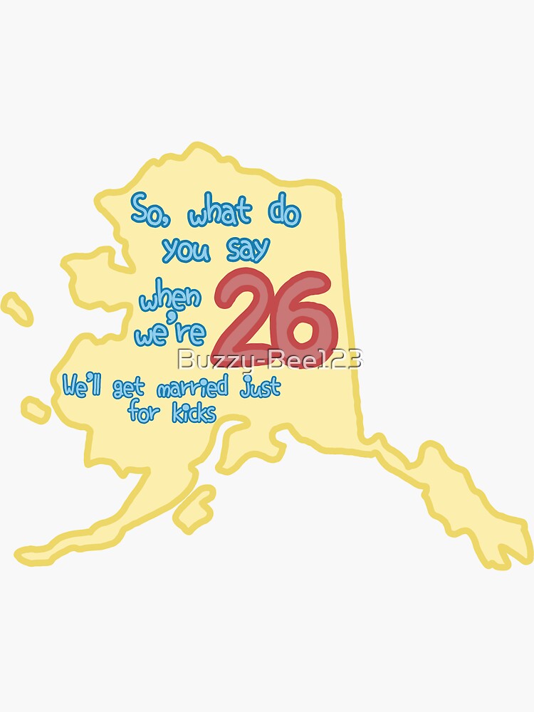 "26 Lyrics Caamp" Sticker for Sale by Buzzy-Bee123 | Redbubble