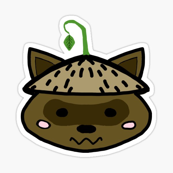 "Tanuki" Sticker for Sale by OniTavern | Redbubble
