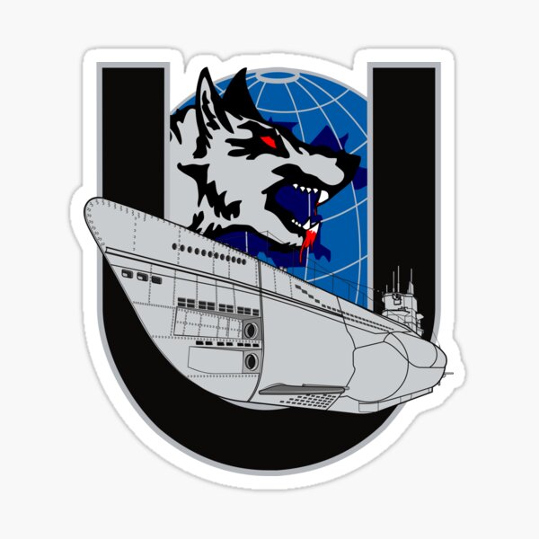 " Kriegsmarine U-boat Wolf Mk 2 By PZD501- Clean Style " Sticker for ...