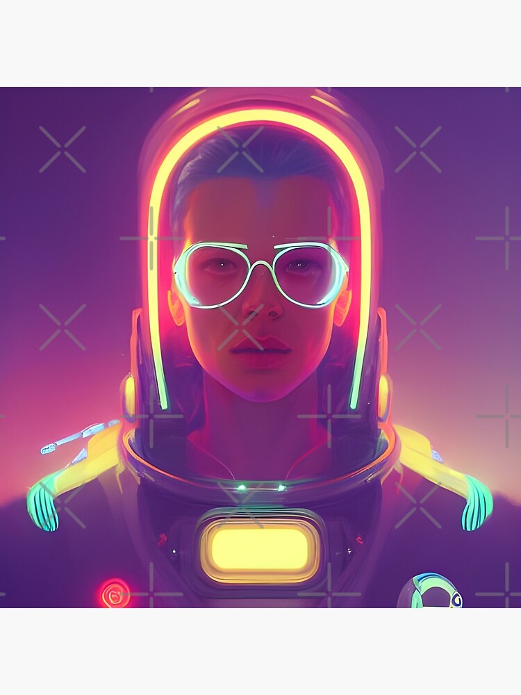 "Neon Astronaut" Poster for Sale by TheAIShop | Redbubble
