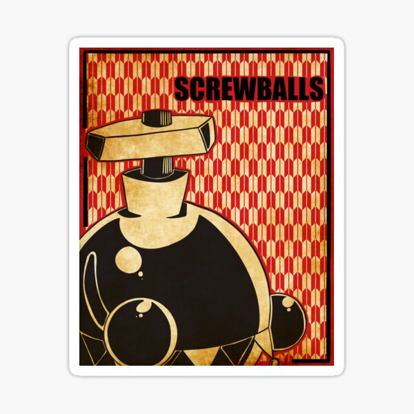 "ScrewBalls ALT (RUST)" Sticker for Sale by Blackdingo | Redbubble