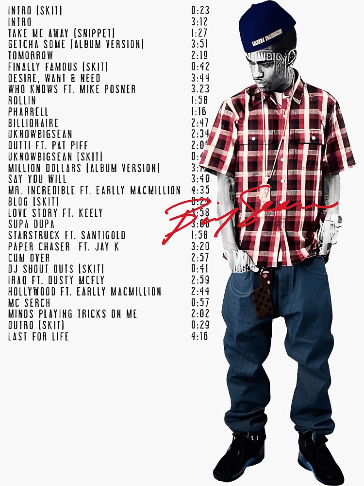 "Album finally famous, volume 2 uknowbigsean" Sticker for Sale by ...