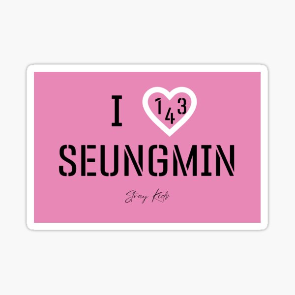 "Stray Kids - I 143 Seungmin - From Case 143" Sticker for Sale by ...