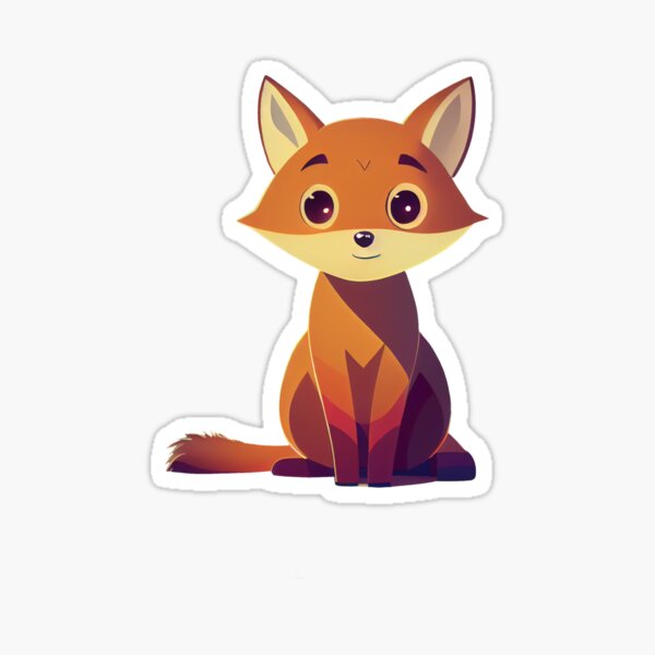 "Cheeky Fox" Sticker for Sale by melbournedesign | Redbubble
