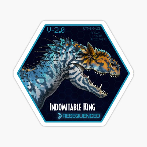 "Indomitable King - Resequenced" Sticker for Sale by PaperPangea ...