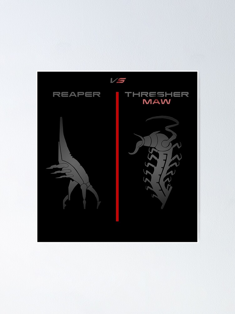 "Reaper vs Thresher Maw" Poster by WilDodo | Redbubble