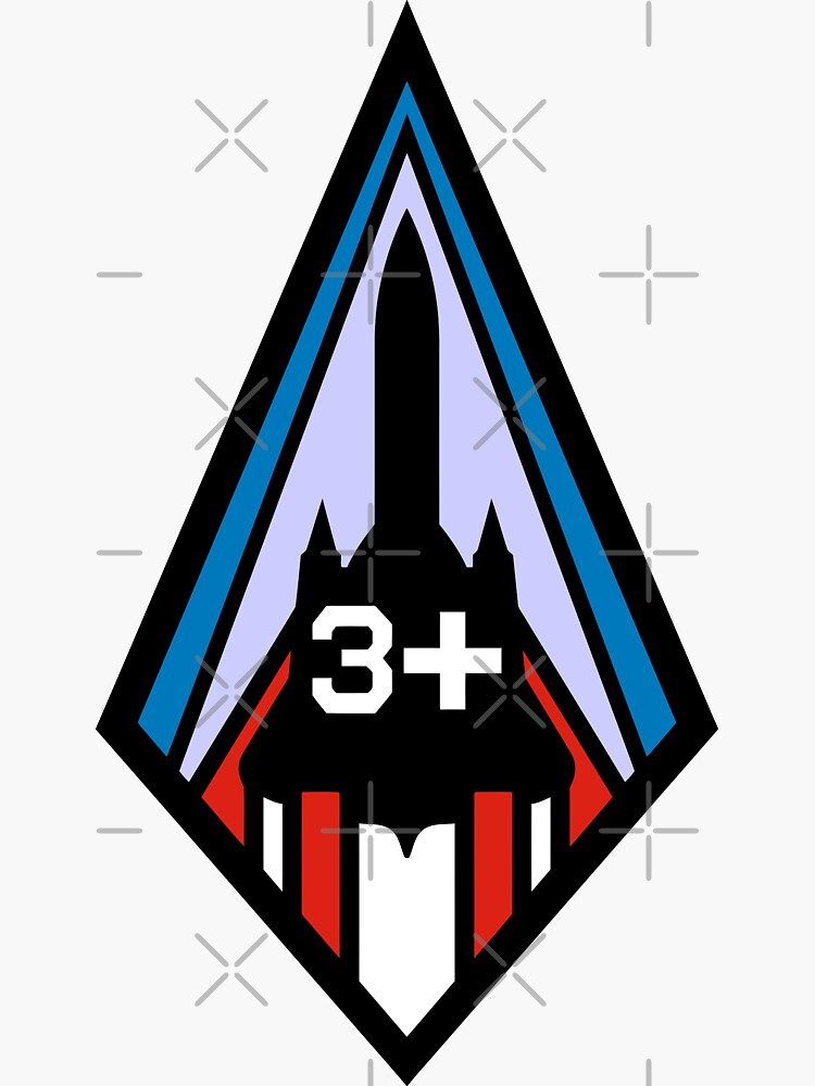 "SR-71 Blackbird +3 Pilot Diamond Insignia" Sticker for Sale by ...