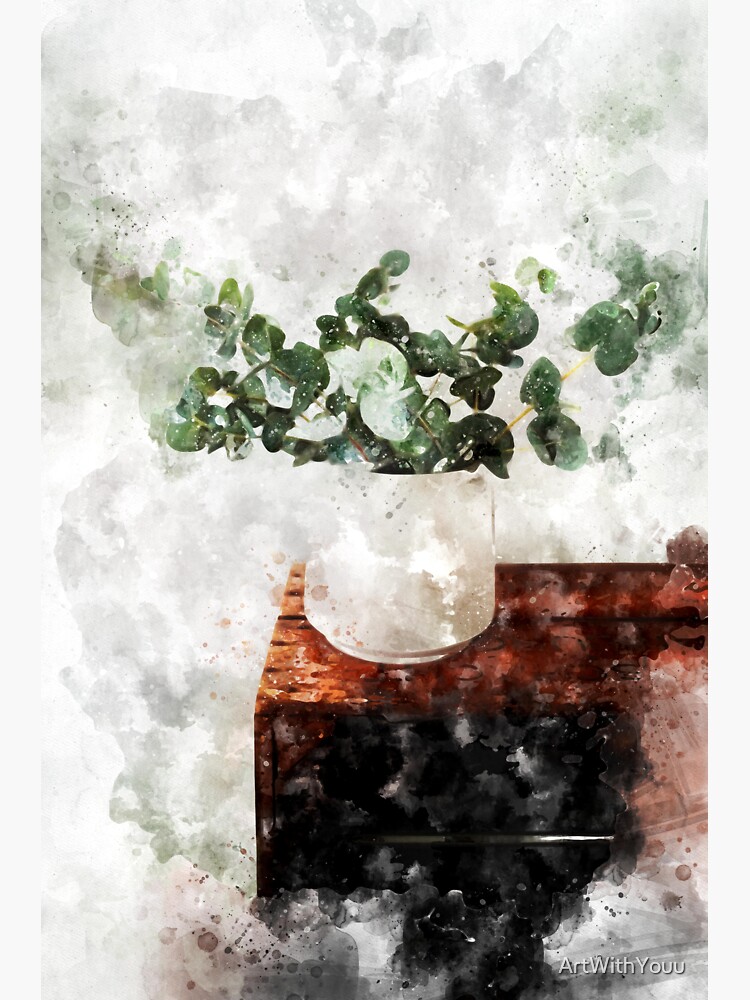 "Watercolor Vintage Retro Colorful Hand-painted Flowers - Sienna" Sticker for Sale by ...