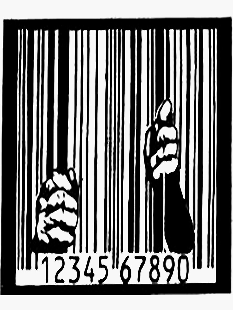 "Prison Bar code " Sticker by cordmarcos | Redbubble