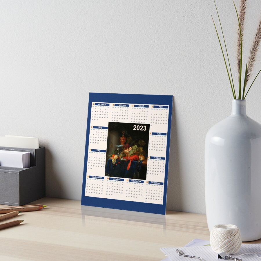 "Calendar 2023 Still Life with Golden Goblet, Pieter de Ring, Dutch ...