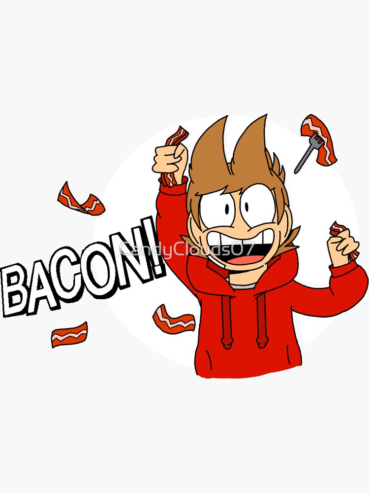 "Eddsworld - Legacy Tord Bacon Shirt (fixed size)" Sticker for Sale by ...