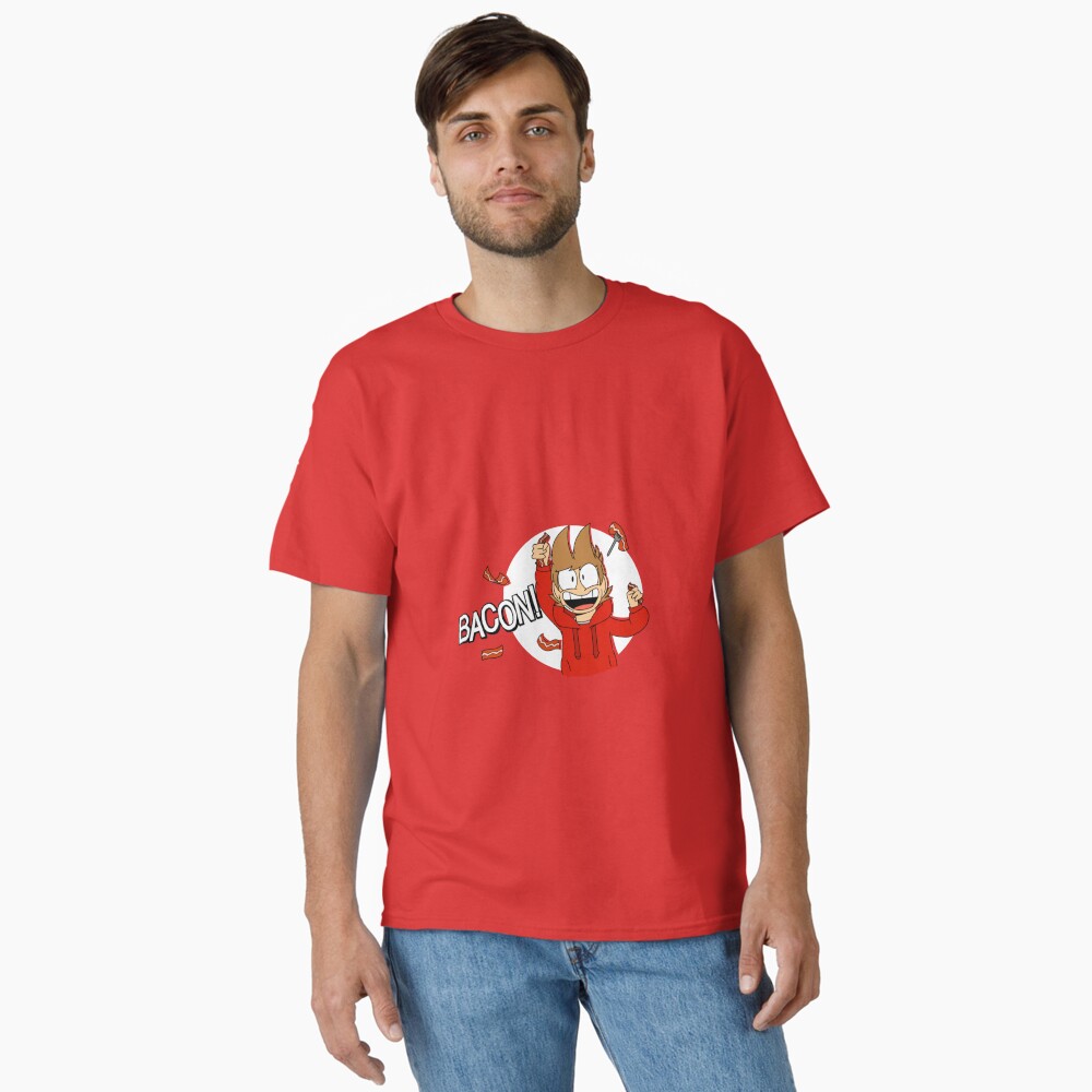"Eddsworld - Legacy Tord Bacon Shirt (fixed size)" Sticker for Sale by ...