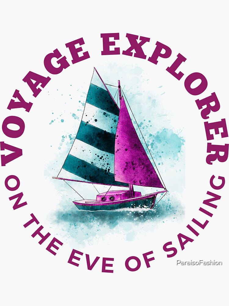 "Voyage Explorer sport Graphic Design" Sticker for Sale by ...