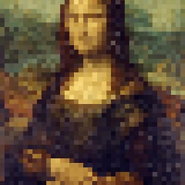 "Mona Lisa Pixel Art" Art Print for Sale by christinegames | Redbubble
