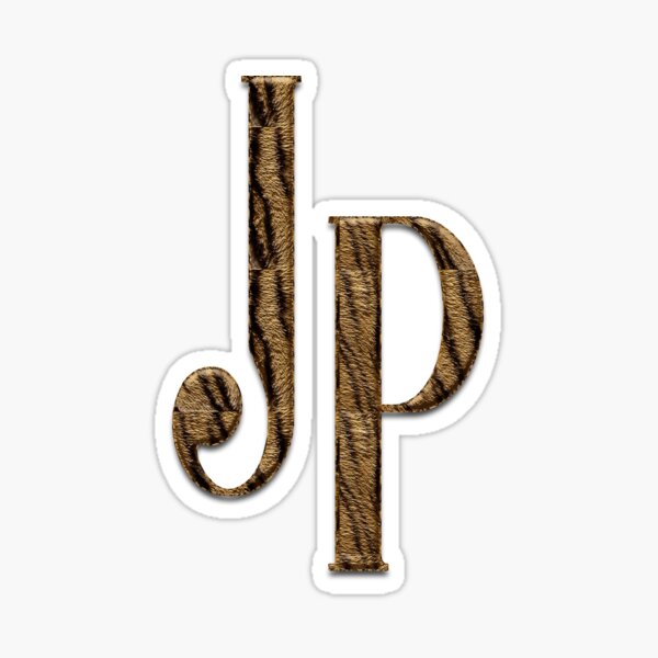"Double Monogram - JP" Sticker for Sale by Studio-CFNW11 | Redbubble