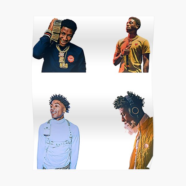 "nba youngboy Sticker Pack " Poster for Sale by loyalistwhiz | Redbubble