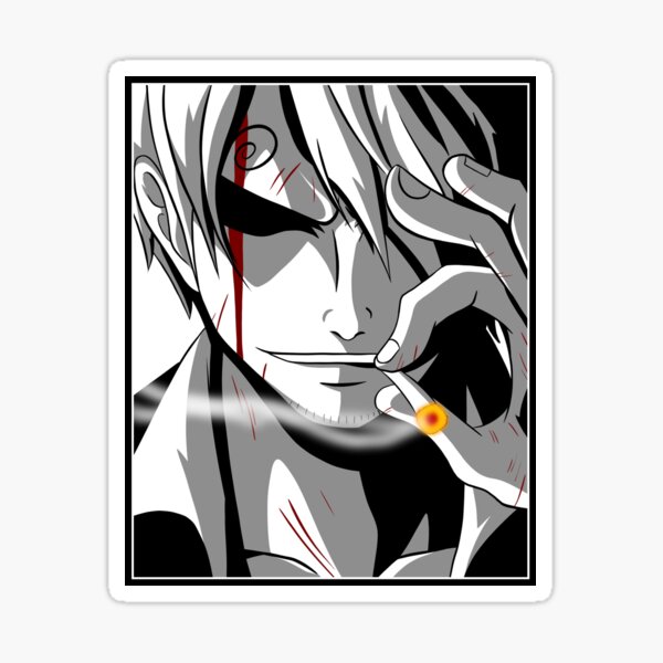 "One Piece Sanji" Sticker for Sale by Artsbykk | Redbubble