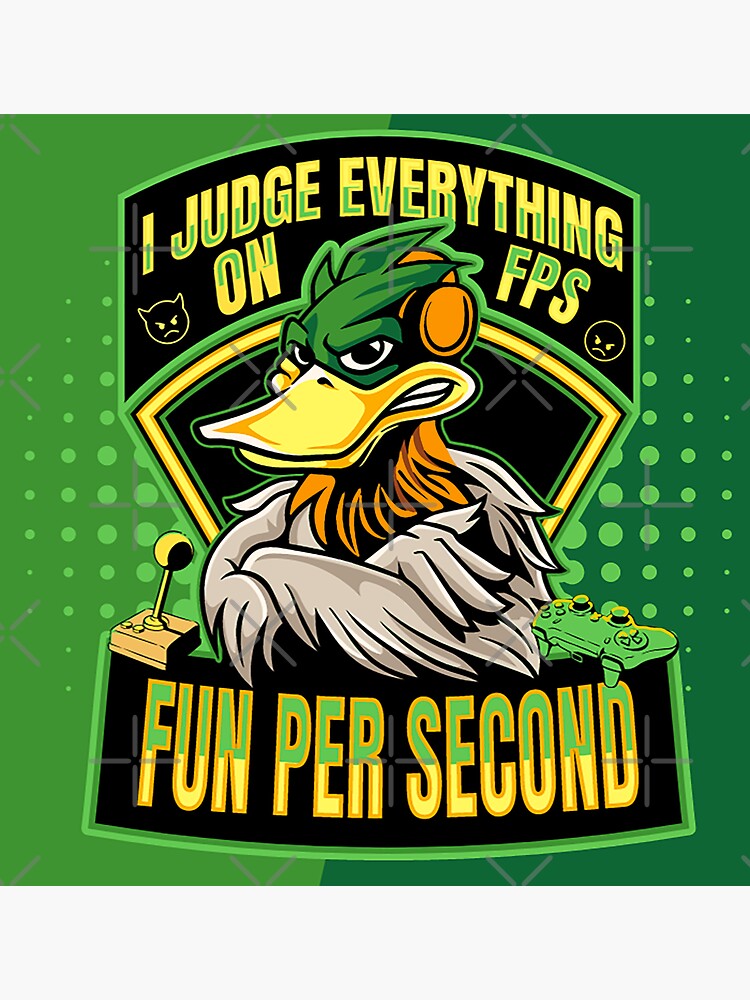 "Funny Gamer Angry Duck FPS" Sticker for Sale by frigamribe88 | Redbubble