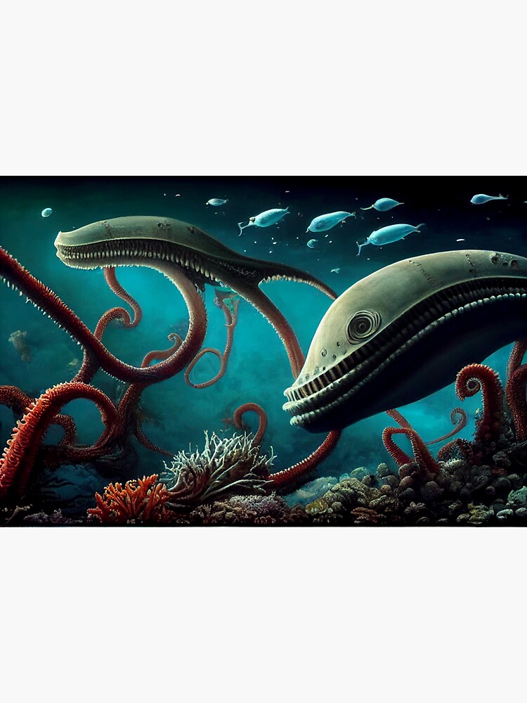 "Marine Life of Kepler 22b, Ocean Planet, Exhibit B" Sticker for Sale ...