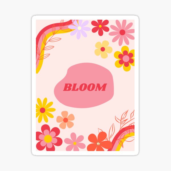 "BLOOM" Sticker for Sale by cherryfei | Redbubble