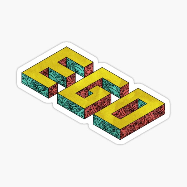 "Ego" Sticker for Sale by mikaylart | Redbubble