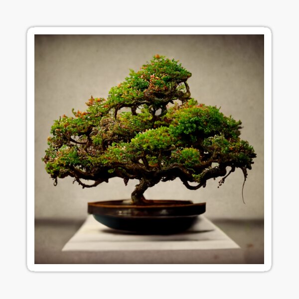"Bonsai" Sticker for Sale by Qi-Shrine | Redbubble