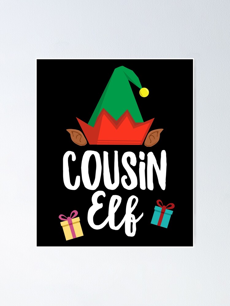 "Cousin Elf Melanin Cousin Crew Christmas African Elf Matching Family ...