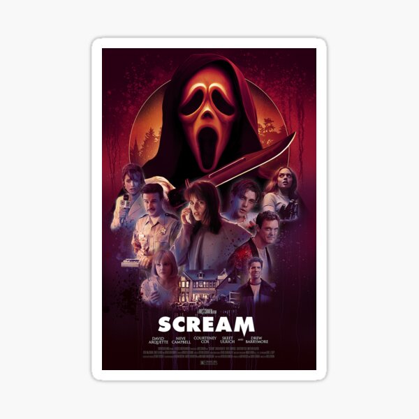 "scream Poster" Sticker for Sale by kalisaverhoven | Redbubble